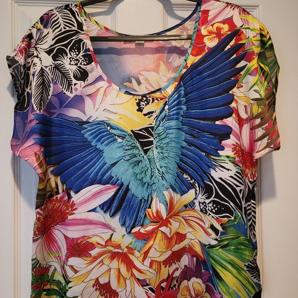 Boston Proper | Tops | Boston Proper Colorful Print Top | Poshmark